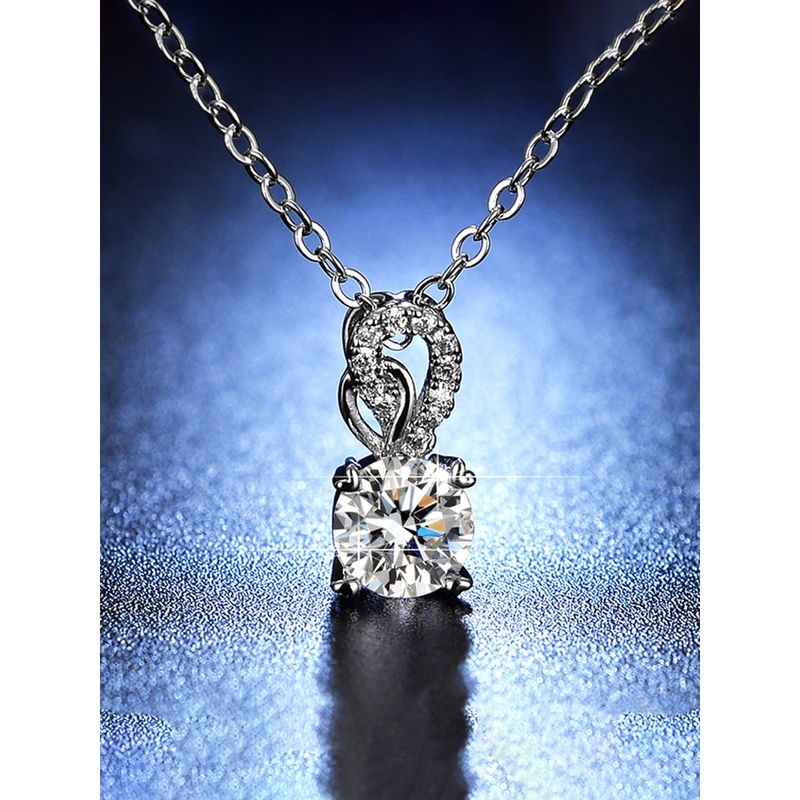 Buy Jewels Galaxy Silver Plated Studded Mayur Themed Pendant Online