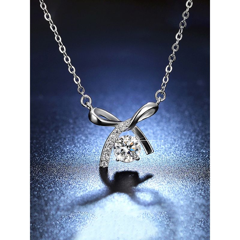 Buy Jewels Galaxy Silver Plated Studded Infinity Stone Anti Tarnish ...