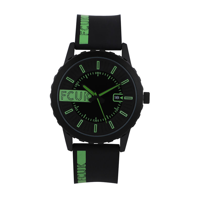 Buy FCUK Black Dial Analog Watches For Men - FK0009F Online