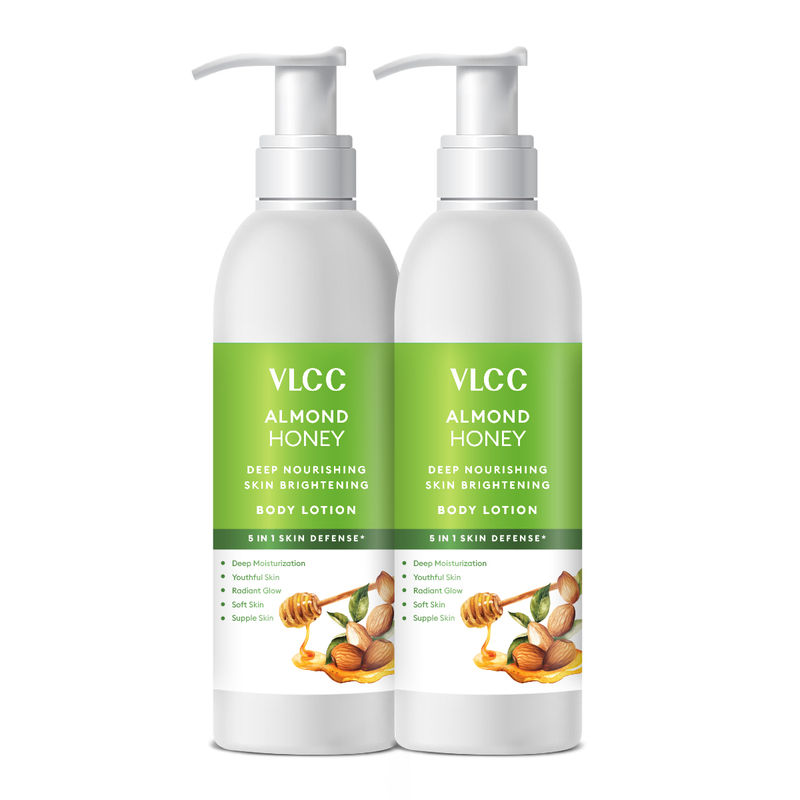 Buy VLCC Almond Honey Deep Nourishing & Skin Brightening Body Lotion ...