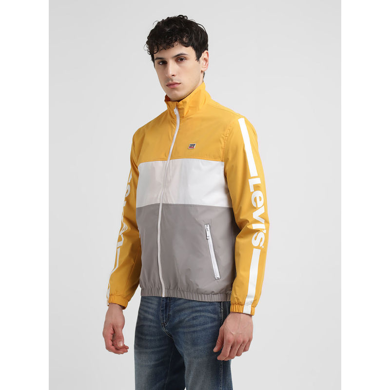 Buy Levi's Men Yellow Colorblock Regular Fit Bomber Jacket Online