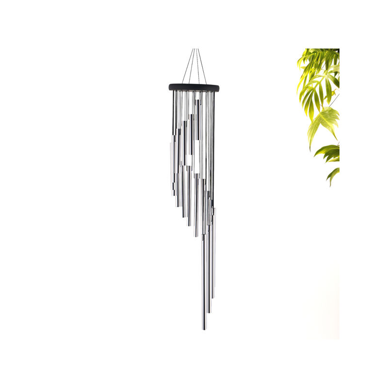 Buy Kuber Industries Aluminium 18 Tubes Musical Wind Chimes For Balcony ...