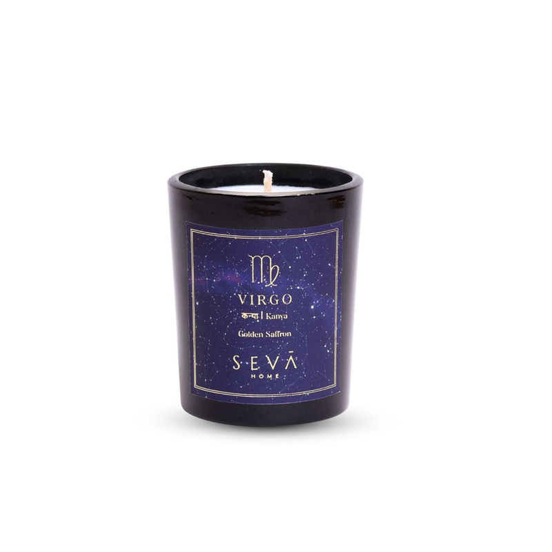 Buy SEVA HOME Virgo Zodiac Candle Soy Wax Candle Hand-Poured Candle ...