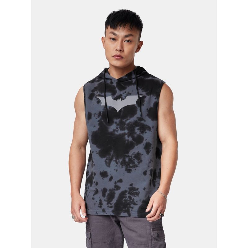 Buy The Souled Store Batman Bat Logo Tie Dye Men Hooded Vests Online