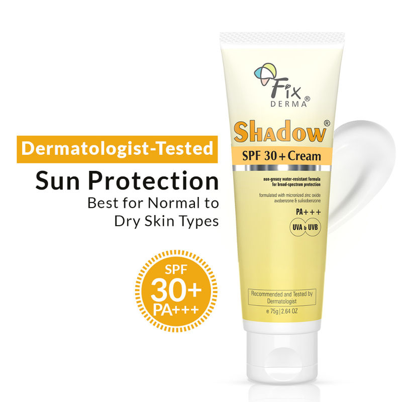 Buy Fixderma Shadow Sunscreen SPF 30+ Cream For Dry Skin Online