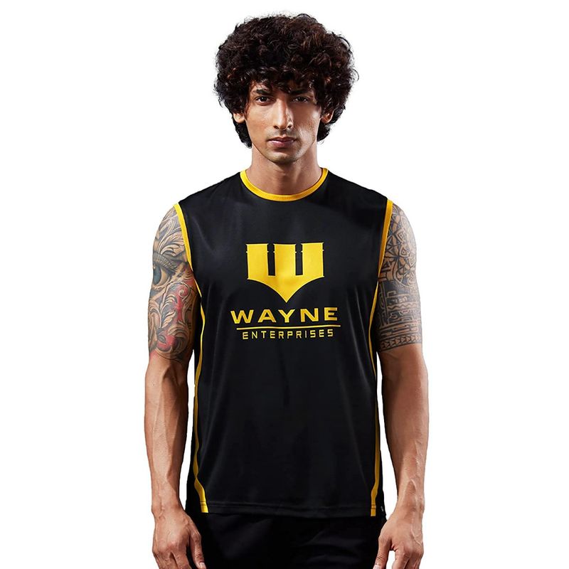 Buy The Souled Store Batman Wayne Enterprises Vests Black Black Online
