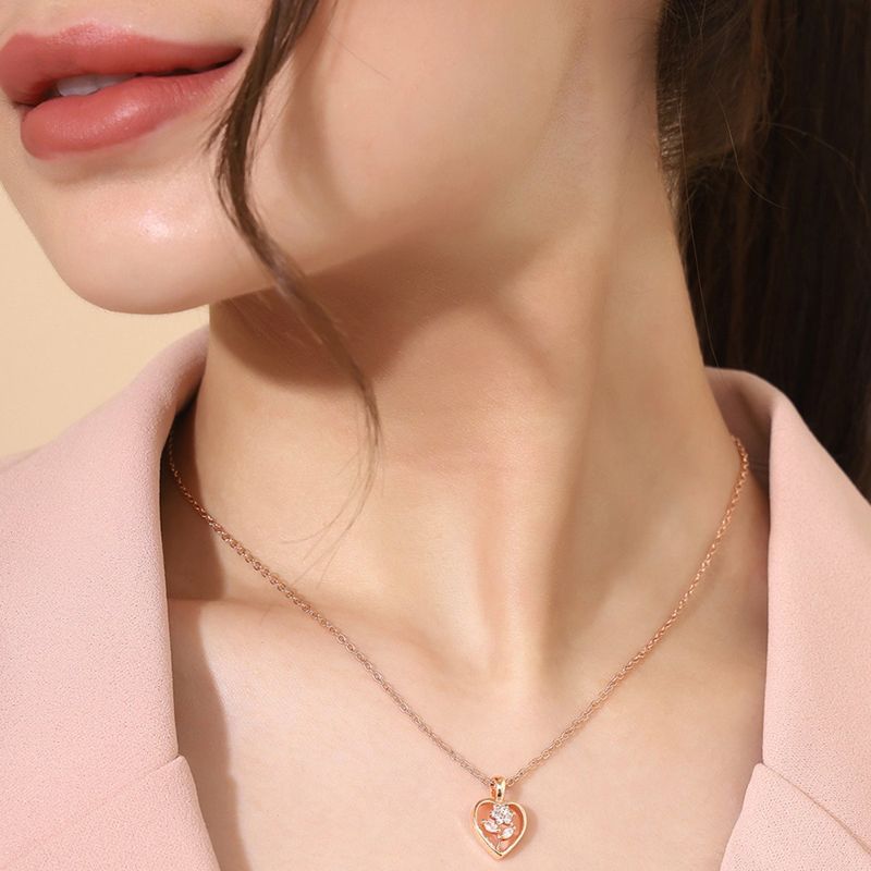 Buy PRITA American Diamond Love Necklace Online