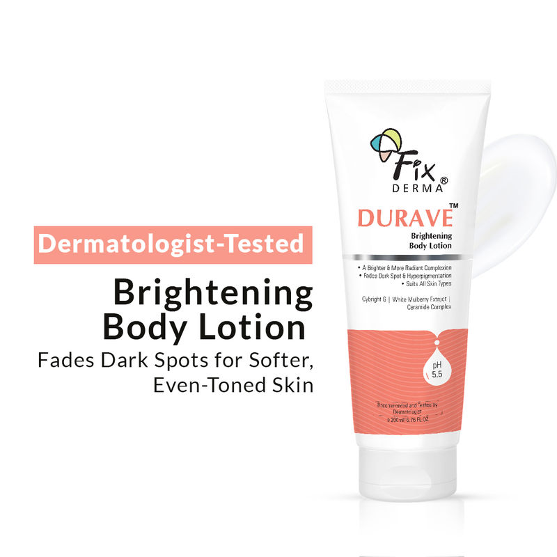 Buy Fixderma Durave Brightening Body Lotion With Ceramide, Lotion For ...