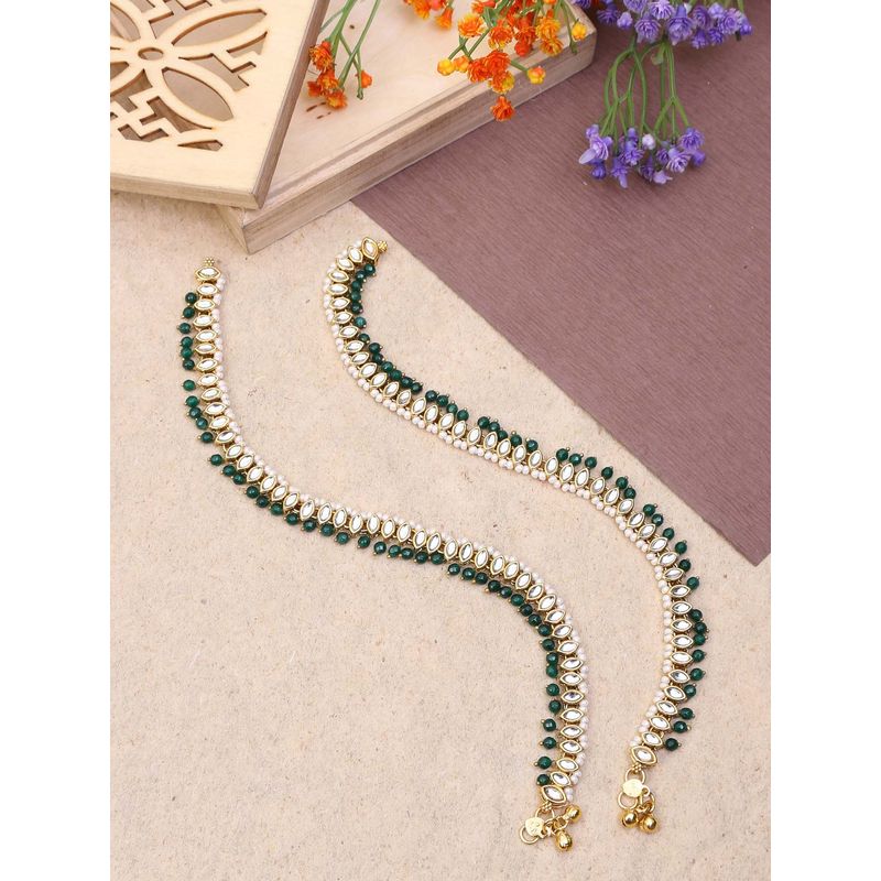 Bling Bag Emerald Chanchal Kundan Payals: Buy Bling Bag Emerald Chanchal Kundan Payals Online at ...