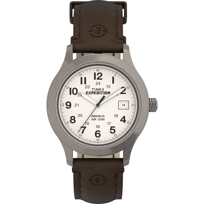 Buy Timex Men Expedition 37 mm Natural White Dial Analog Watch (T49870 ...