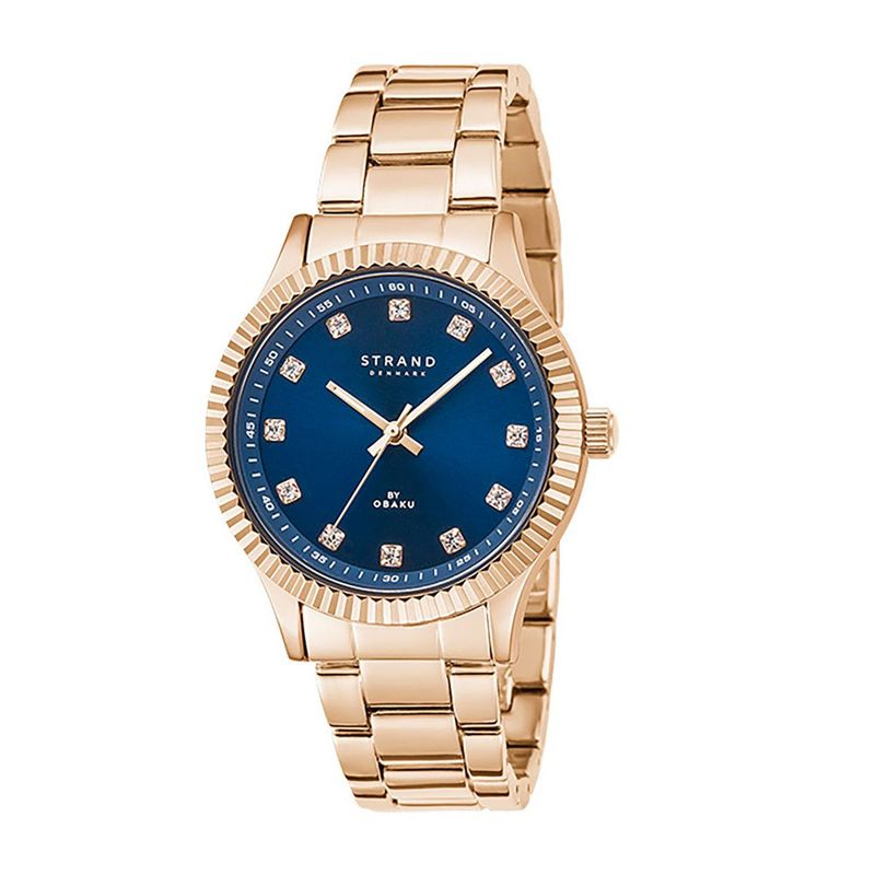 Buy Strand By Obaku Lexington Mini Lapis Blue Dial Quartz Watch For ...