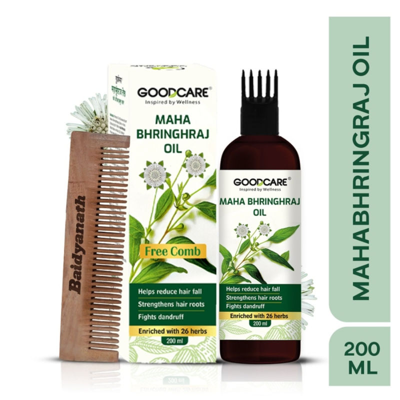 Buy GOODCARE Maha bhringraj Hair Oil Ayurvedic blend for hairfall ...