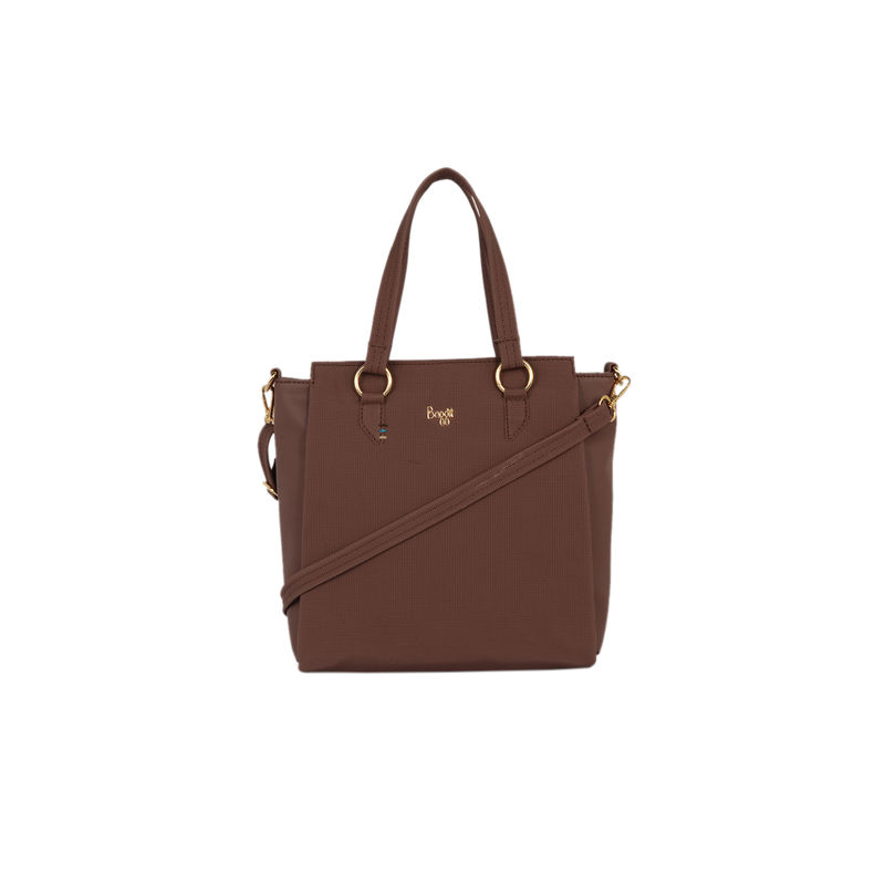 Buy Baggit L Mason M Cubes Choco Brown Solid Handbag Online