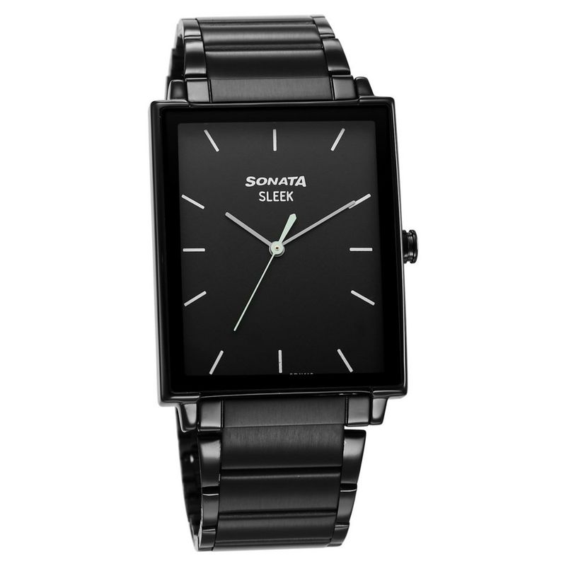 Buy Sonata Rectangular Dial Analog Watch for Men_7148NM01 Online