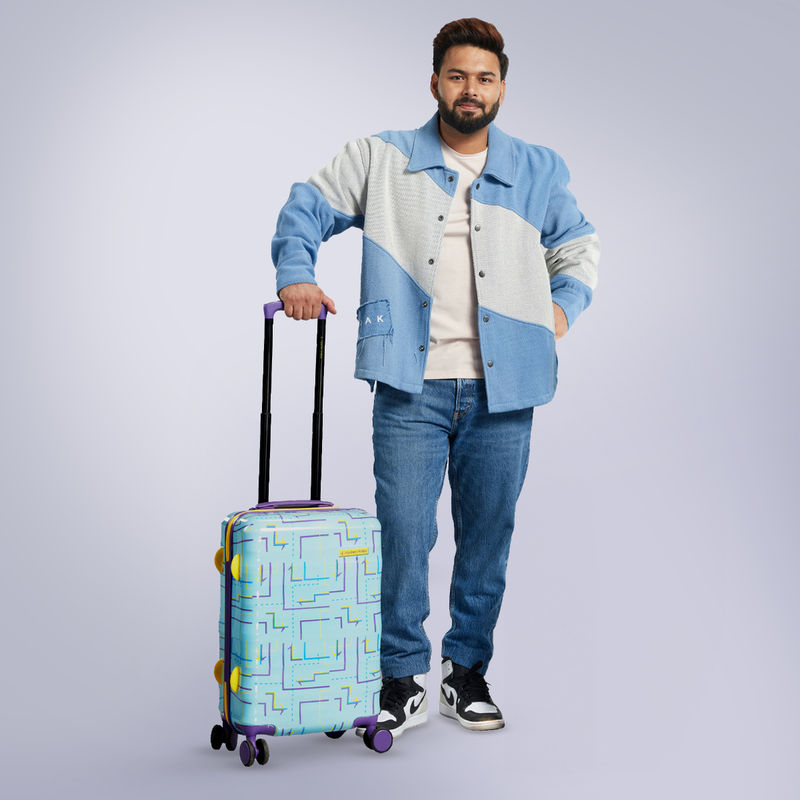 Buy Nasher Miles Denver Polycarbonate Printed Check-in Luggage Light ...