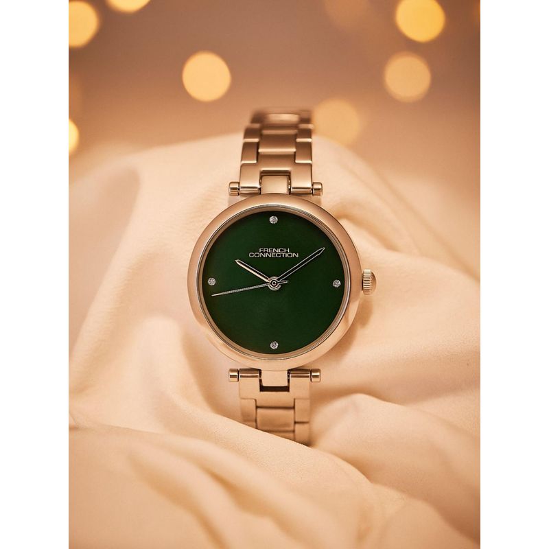 Buy French Connection Green Sunray Dial, Analog Watch - For Women ...