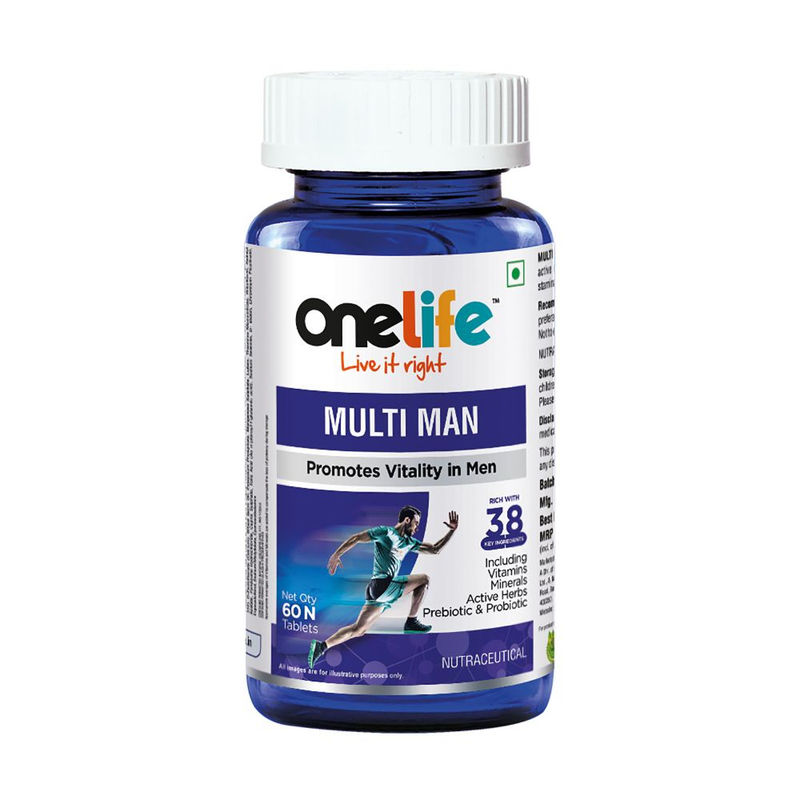 Buy Onelife Multi Man Multivitamins For Men (Stamina) 60 Tablets Online