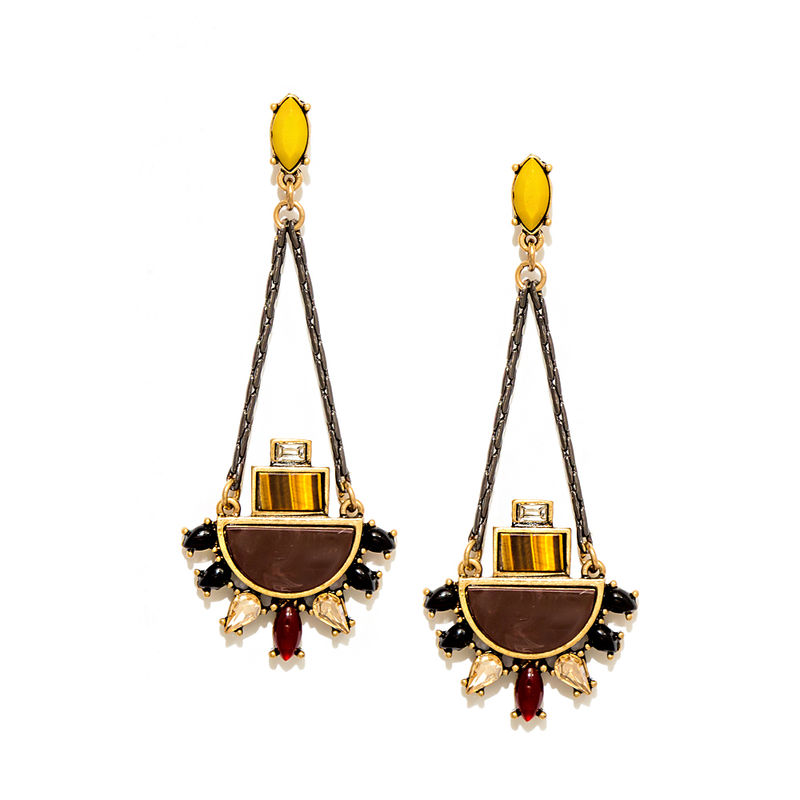 Buy Pipa Bella by Nykaa Fashion Retro Gem Earrings Online