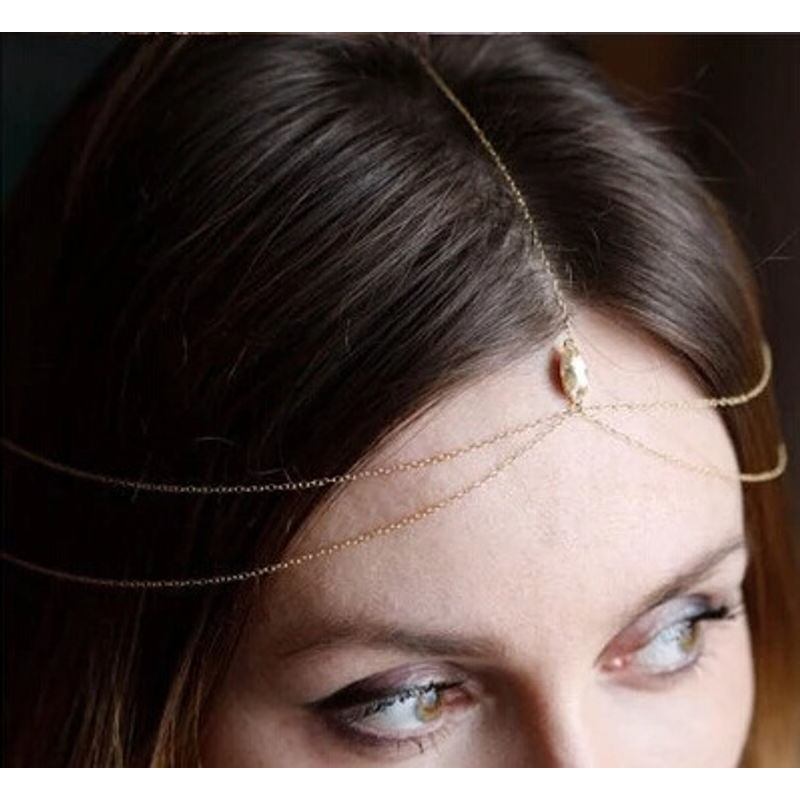 Joker & Witch Delicate Golden Head Chain: Buy Joker & Witch Delicate ...