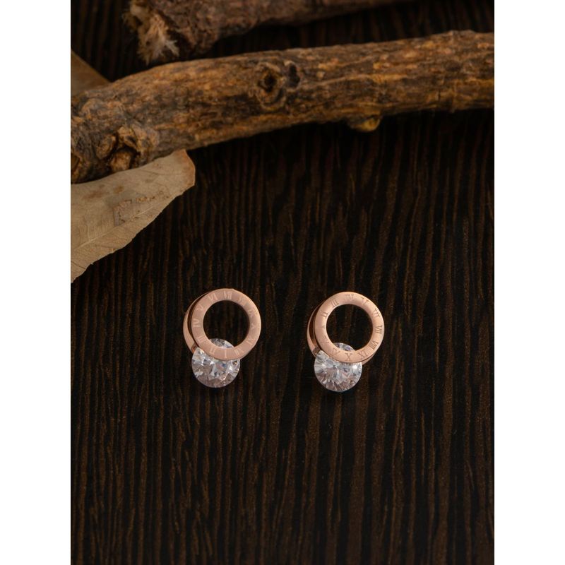 Buy E2O Fashion Gold Stud Earrings For Women Online