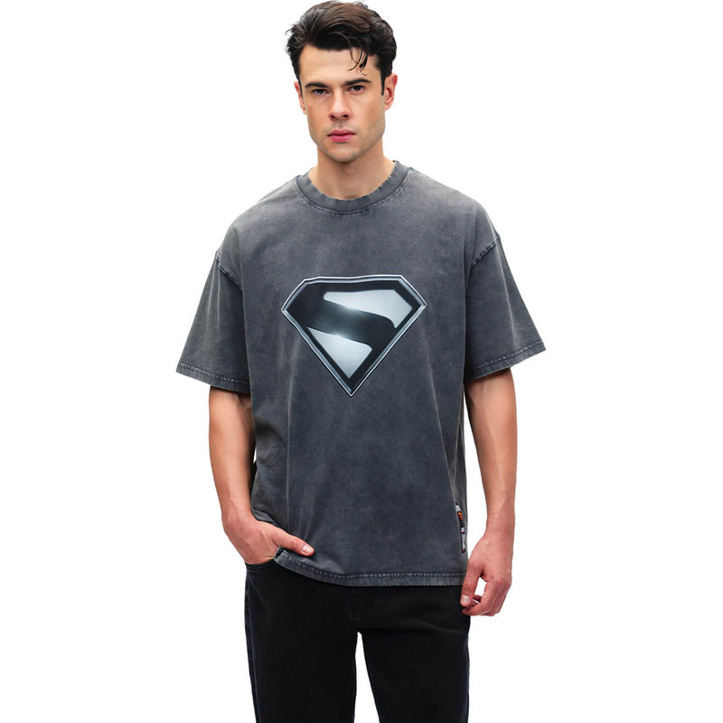 Buy Bonkers Corner Men Grey Printed T-Shirt Online