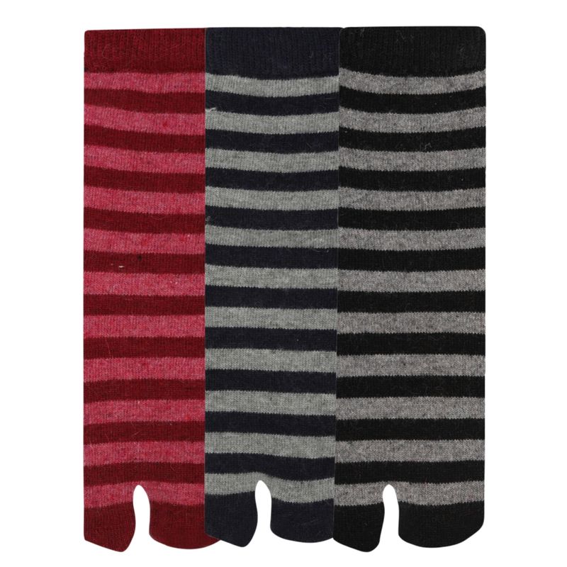 Buy NEXT2SKIN Woollen Ankle Length Women Thumb Socks Pack of 3 - Multi ...