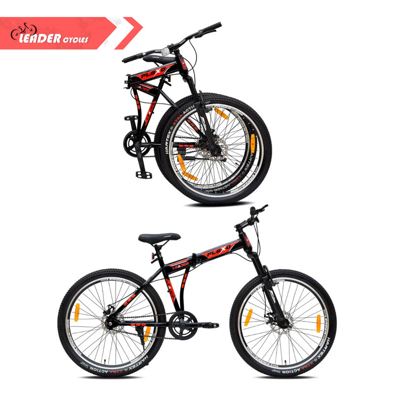 Buy Leader Cycles Flexo 27.5T Foldable Bicycle Without Gear Speed with ...