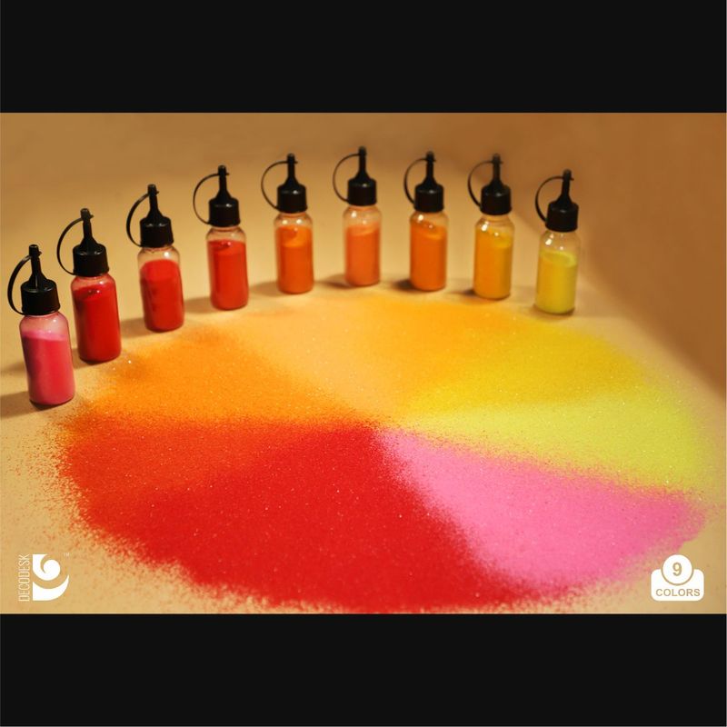 Buy Island Rangoli Kesari - Set Of 9 Colour Bottles Online