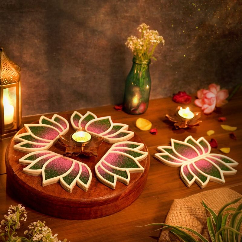 Buy Island Rangoli Yati Small Border - Set (10 Pieces) Size - 6 X 3 ...