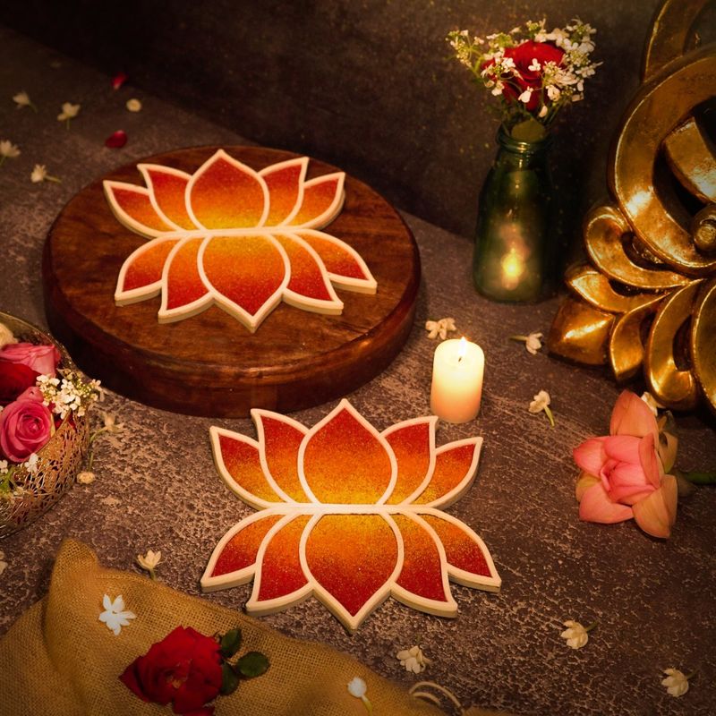 Buy Island Rangoli Yati Small Border - Set (10 Pieces) Size - 8 X 5 ...