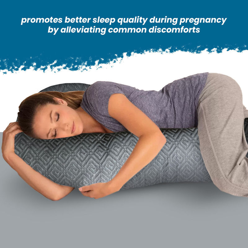 Buy SLEEPSIA Premium Shredded Memory Foam J Shape Pregnancy Pillow for ...