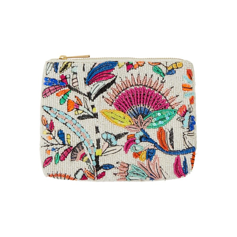 Buy Accessorize London Women White Embellished Coin Pouch Online