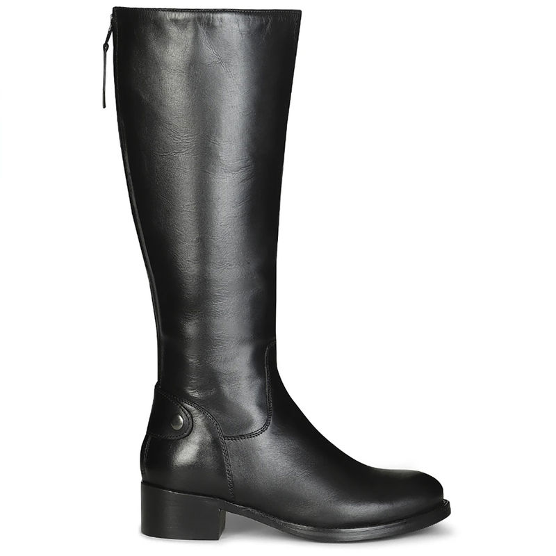 Buy Saint G Rachele Black Leather Knee High Boots Online