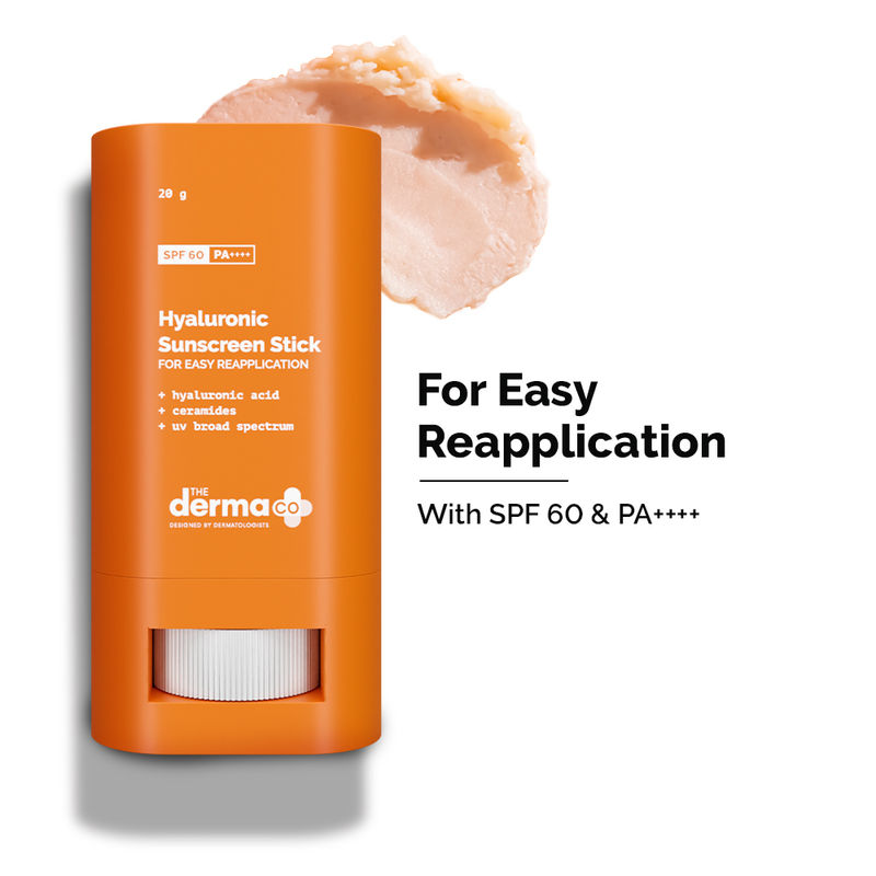 Buy The Derma Co Hyaluronic Sunscreen Stick For All Skin Types With SPF ...