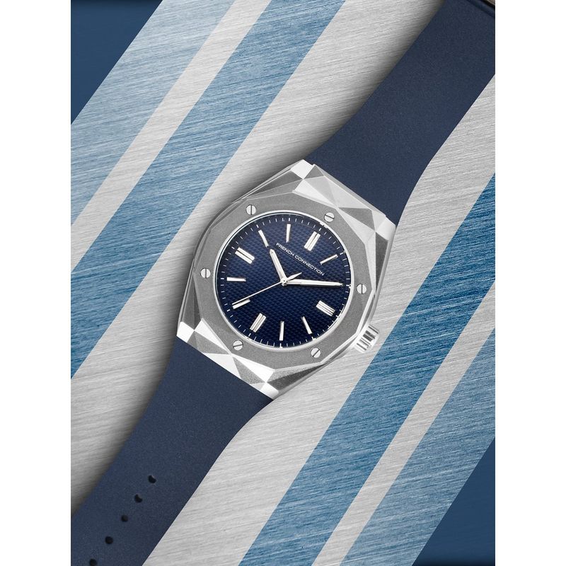 Buy French Connection Diamond Shaped Navy Blue Dial Analog Watches for ...