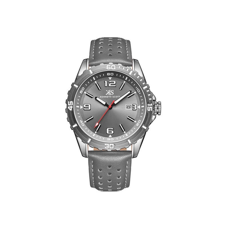 Buy Kenneth Scott Men Grey Dial Analog Watch (K24022-Xlxx) (M) Online