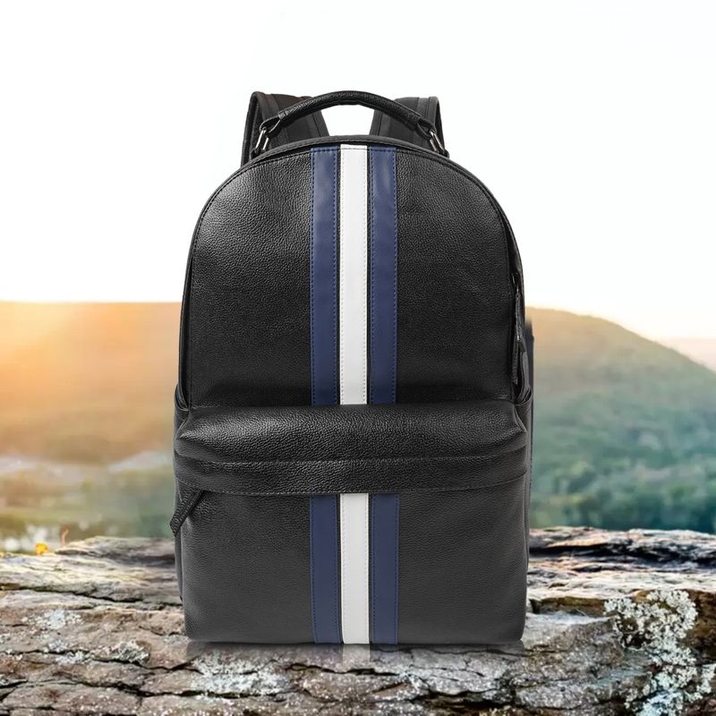 Buy VENEER Unisex Solid Black Backpack (M) Online
