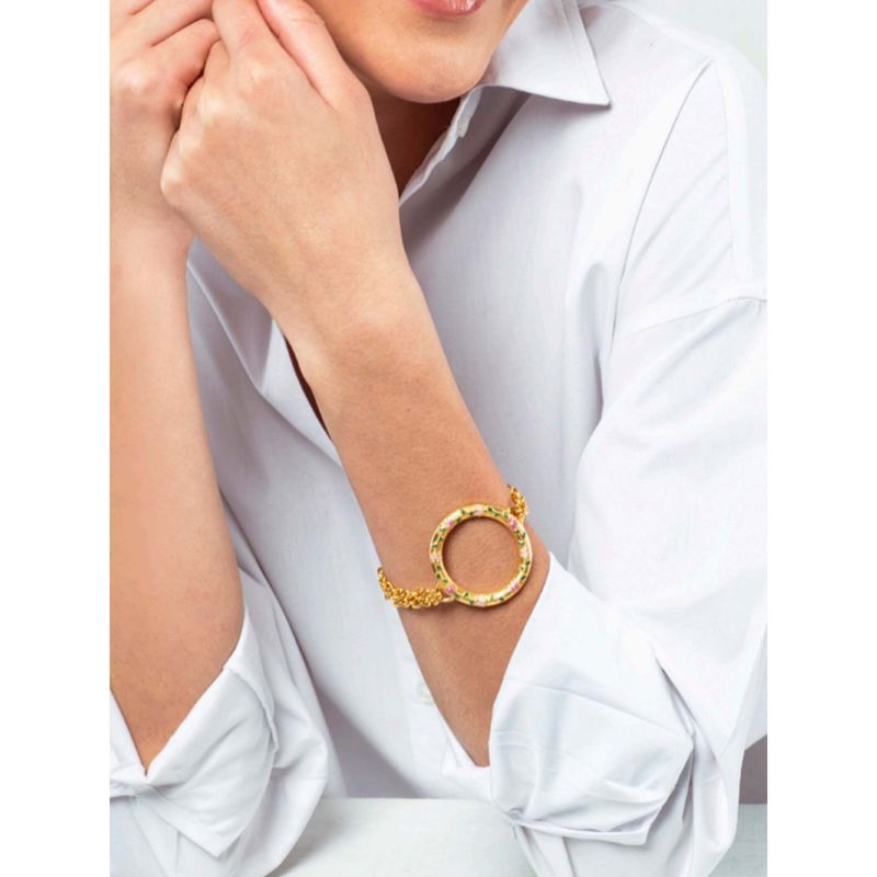 Buy And Also Gold Plated Large Hoop Bracelet Online