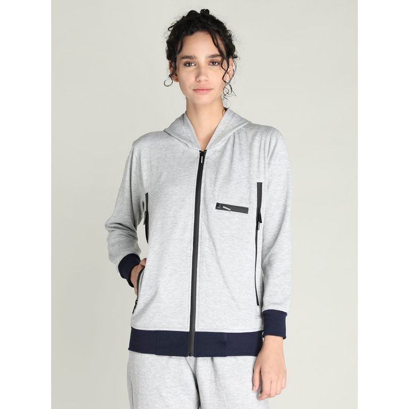Buy Chkokko Women Winter Sport Hooded Jacket - Grey Online