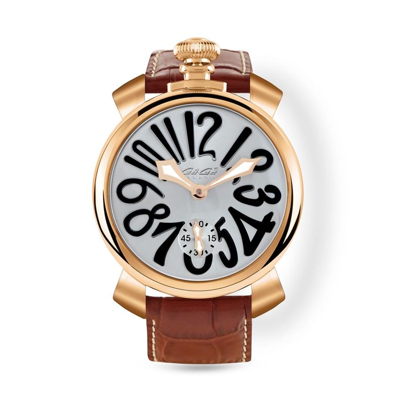 Buy GaGa MILANO White Round Dial Mechanical Classic Design Swiss Made ...