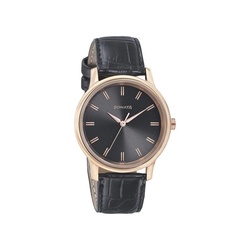 Buy Sonata NN7134WL01 Black Dial Analog Watch For Men NN7134WL01 Online