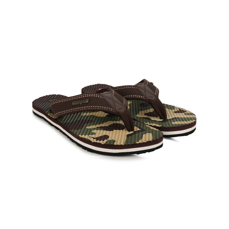 Buy Campus Solid GC-1003 Brown Slippers For Men Online