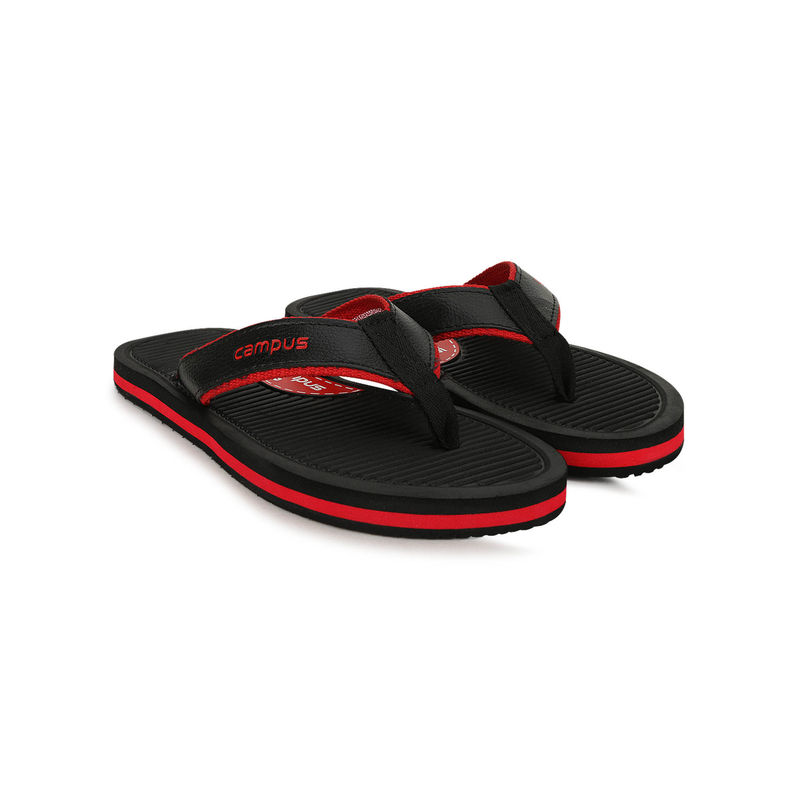 Buy Campus Solid GC-1015 Black Slippers For Men Online