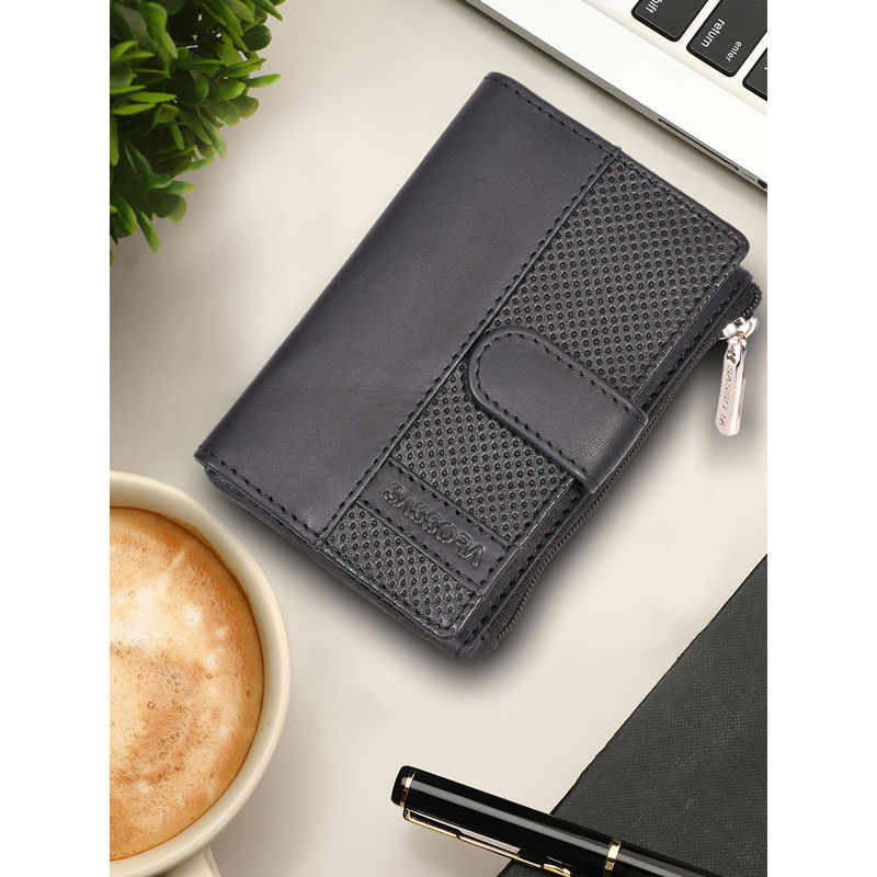 Buy Sassora Black Premium Leather Unisex Handy Card Case (S) Online