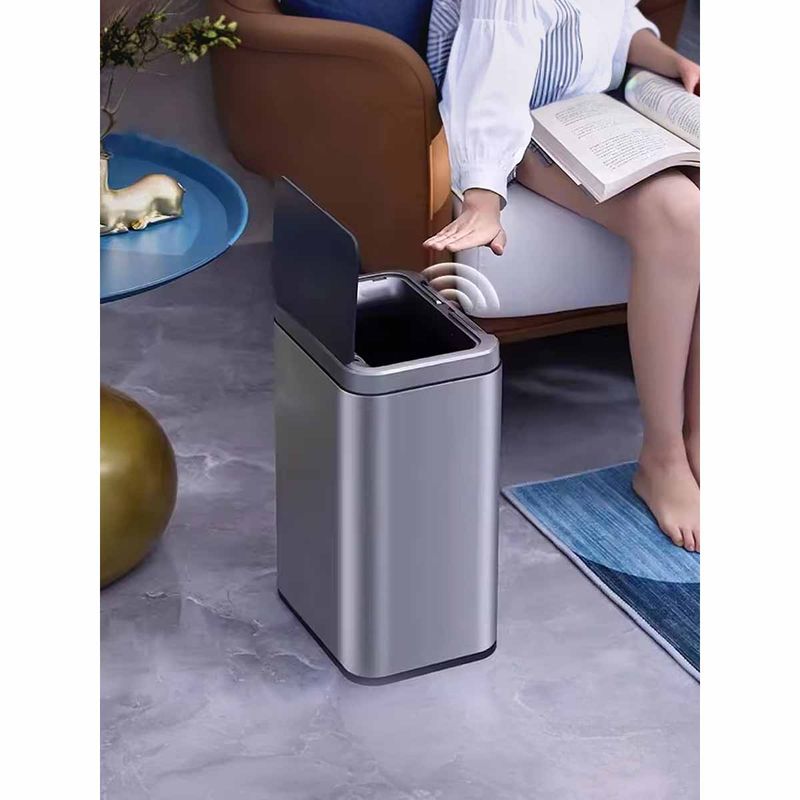 Buy Savya Home Stainless Steel Automatic Dustbin 20L Silver Online