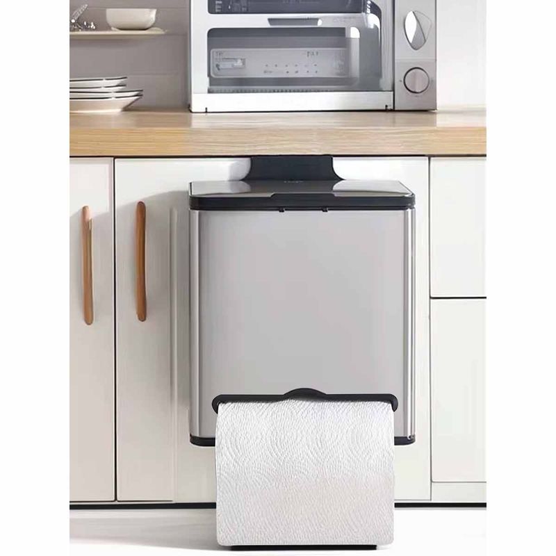 Buy Savya Home 4L Hanging Steel Dustbin with Inner Bucket Silver Online