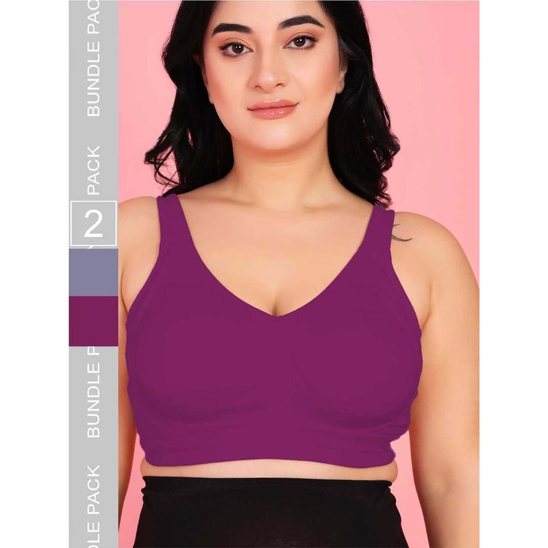 Buy Curvy Love Plus Size Full Coverage Multi-Layer Non Padded Full Bra ...