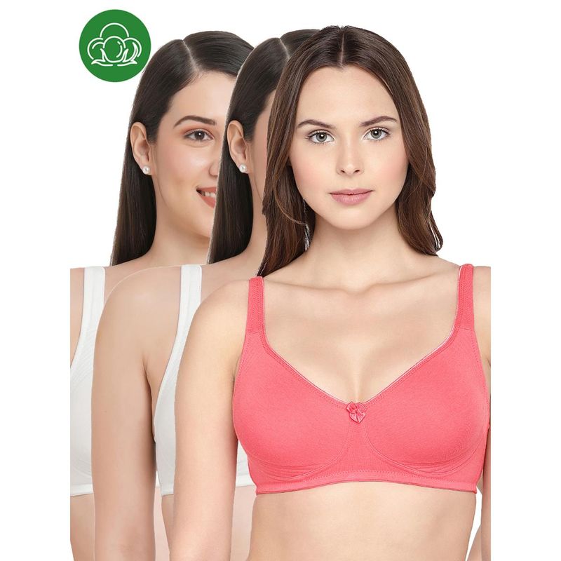 Buy Inner Sense Organic Cotton Antimicrobial Seamless Side Support Bra (Pack of 3) Online