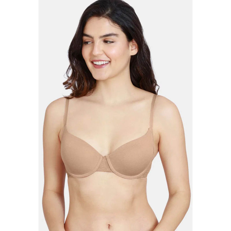 Buy Zivame Beautiful Basics Padded Wired Medium Coverage T-Shirt Bra - Roebuck Online