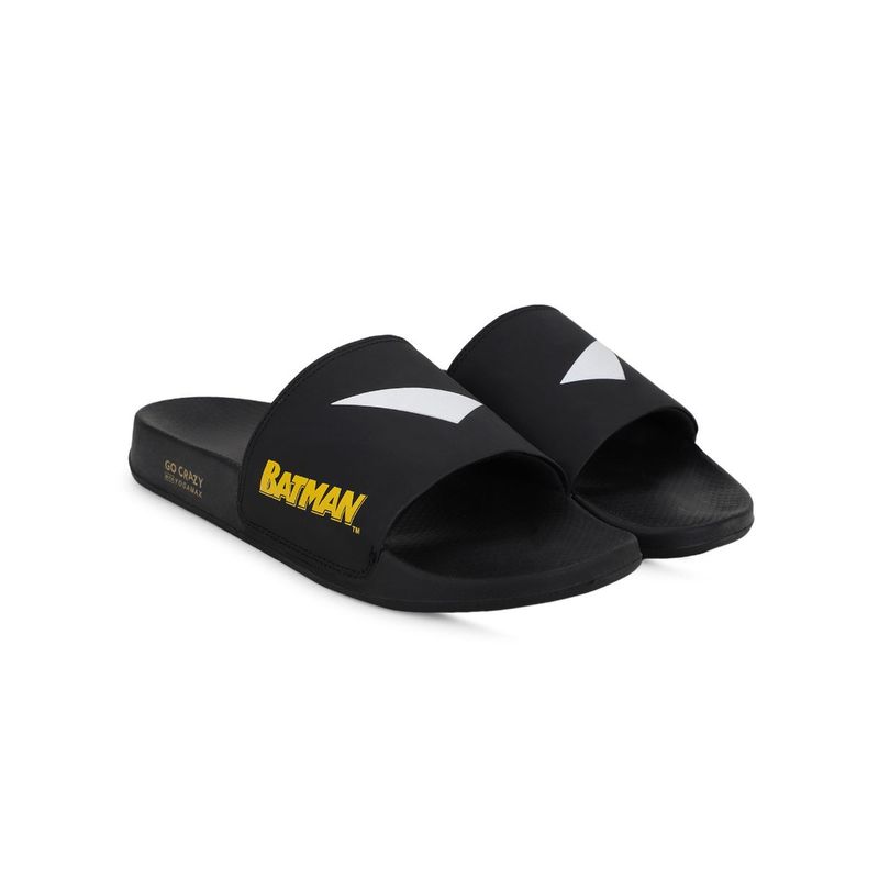 Buy Campus Batman Black Mustard Sliders Online